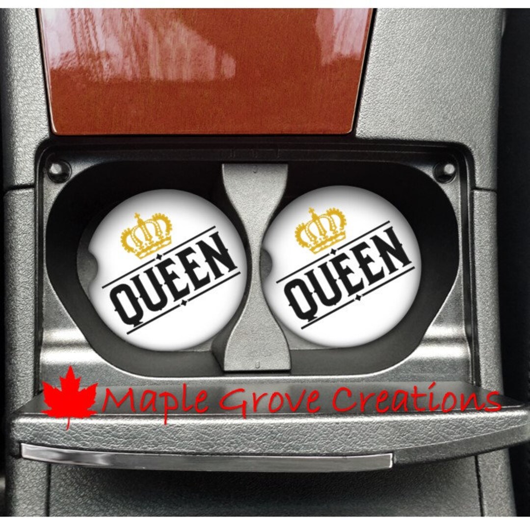 Queen Car Coasters - Set of 2 - 2.56" Coasters - Custom Car Coasters ...