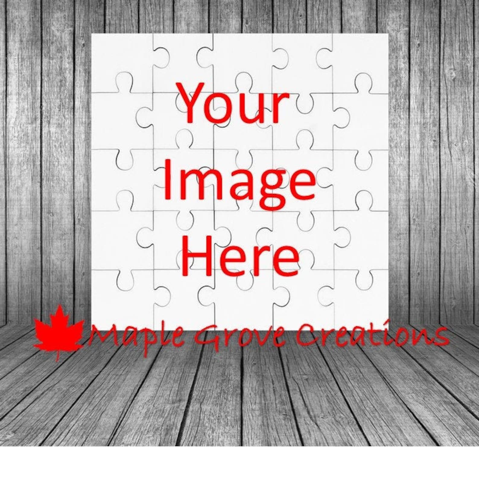 Custom Hardboard 25 Piece Jigsaw Puzzle Glossy Finish Your | Etsy