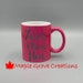 Personalized Sparkling Glitter Font Coffee Mug - Available in Pink ...