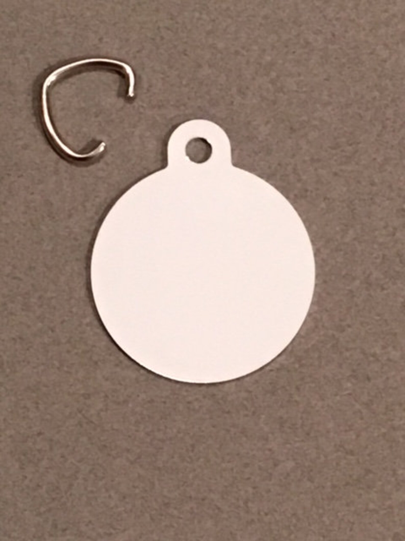 Diamond Plate Pet Tag Round Circle Shaped 1 Sided Aluminum - Etsy