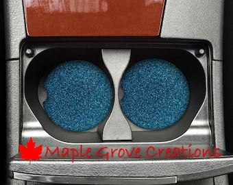 Blue Mixed Glitter Resin Car Coasters Set of 2 - Etsy