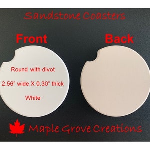 Set of 2 Golf Ball Car Coasters 2.56 Coasters Custom Car Coasters ...