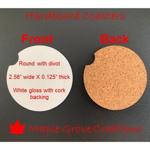 Set of 2 Golf Ball Car Coasters 2.56 Coasters Custom Car Coasters ...