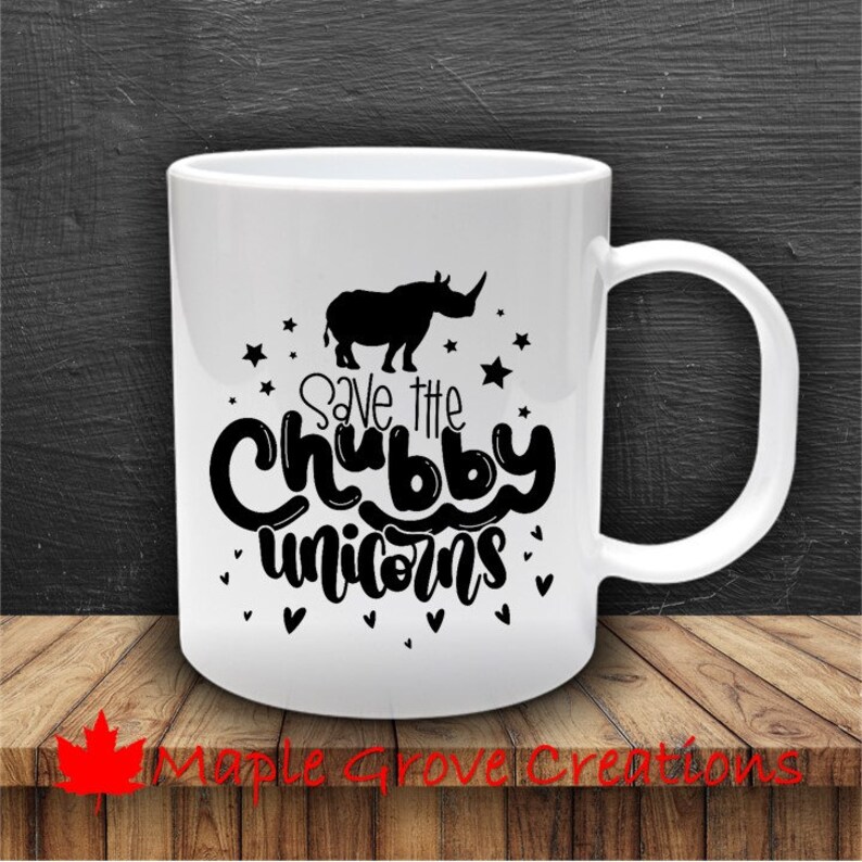 Save the Chubby Unicorns Coffee Mug 11 Oz Coffee Mug | Etsy