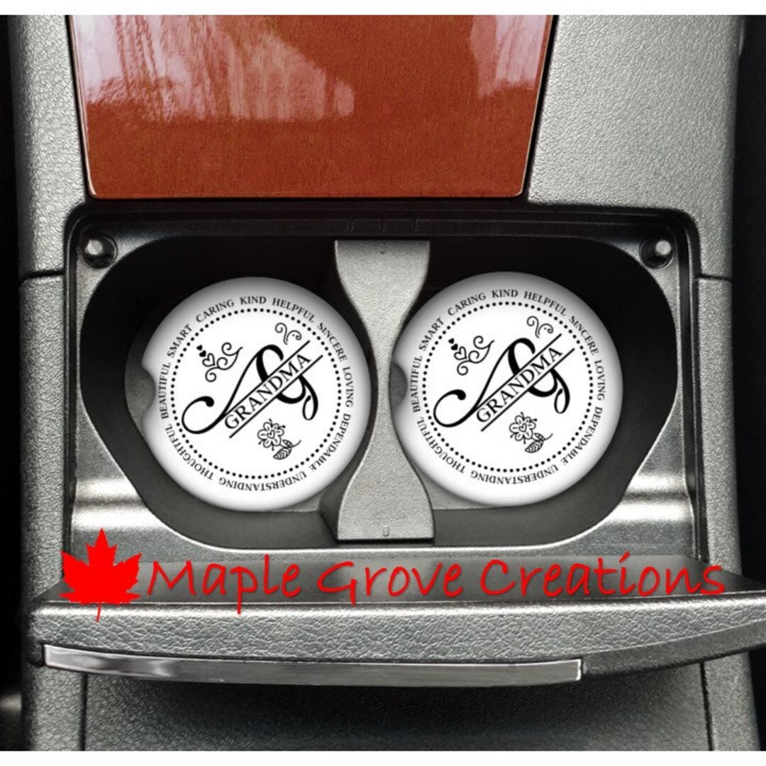 Set of 2 Grandma Car Coasters 2.56 Coasters Custom Car Coasters ...