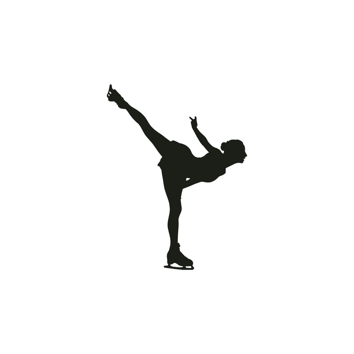 Ice Skater Silhouette SVG Vector Cutting File / Clip Art Available for ...
