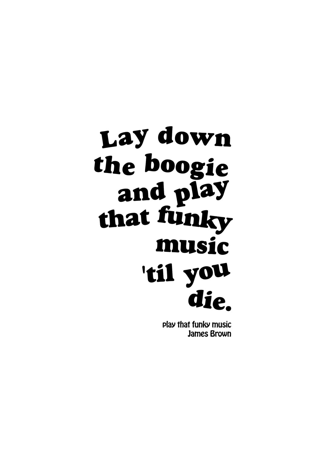 James Brown Funky Music Song Quote SVG Vector Cutting File / Clip Art ...
