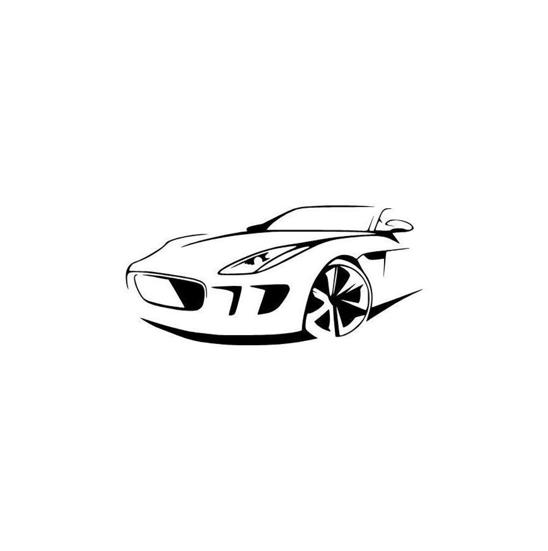 Sports Car Outline No.7 SVG Vector Cutting File / Clip Art Available ...