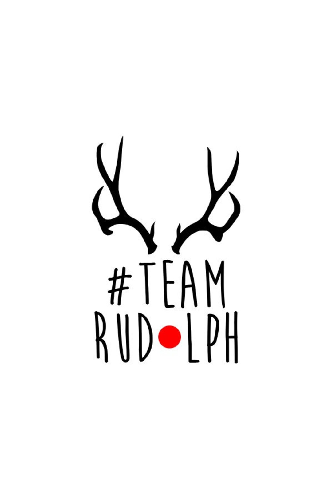 Team Rudolph Christmas Design SVG Vector Cutting File / Clip Art ...