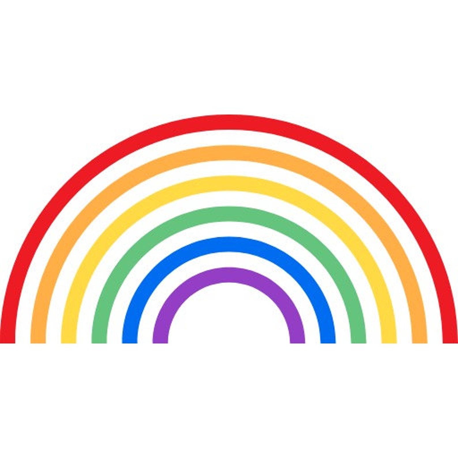 Rainbow Design SVG Vector Cutting File / Clip Art Available for Instant ...