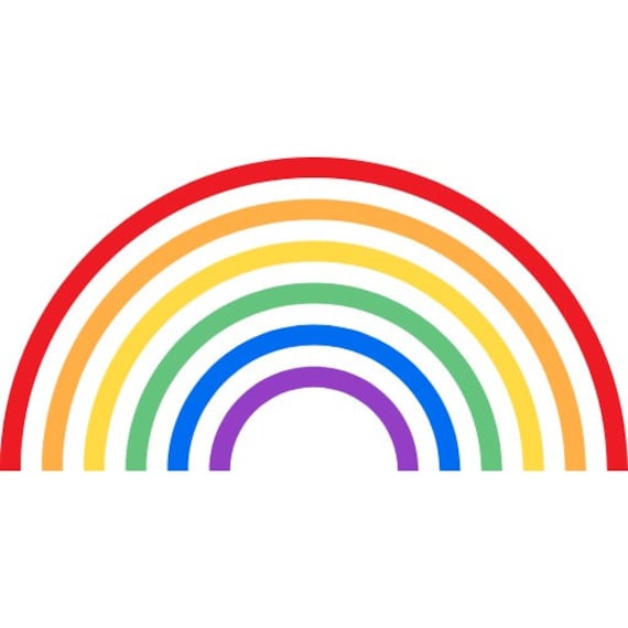 Rainbow Design SVG Vector Cutting File / Clip Art Available | Etsy