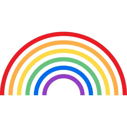 Rainbow Design SVG Vector Cutting File / Clip Art Available for Instant ...
