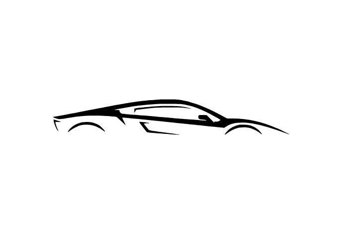 Fast Car Outline Logo