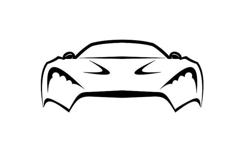 Sports Car Outline No.11 SVG Vector Cutting File / Clip Art Available ...