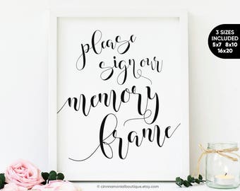 Sign our photo frame | Etsy