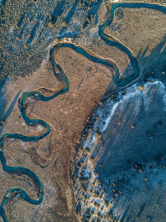 An Aerial Meander - Etsy