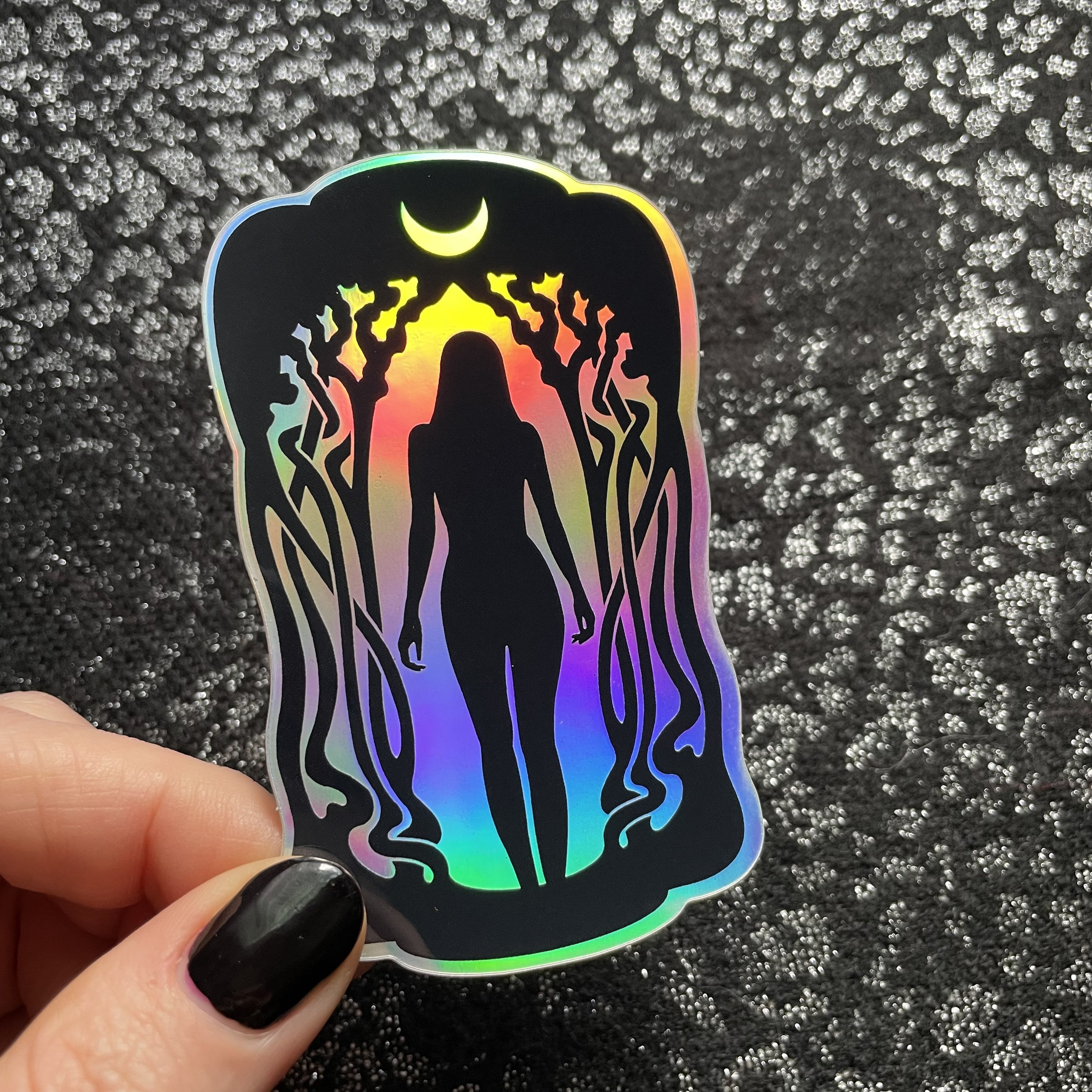 The WITCH Rainbow Holographic Sticker the Vvitch of the Wood - Etsy