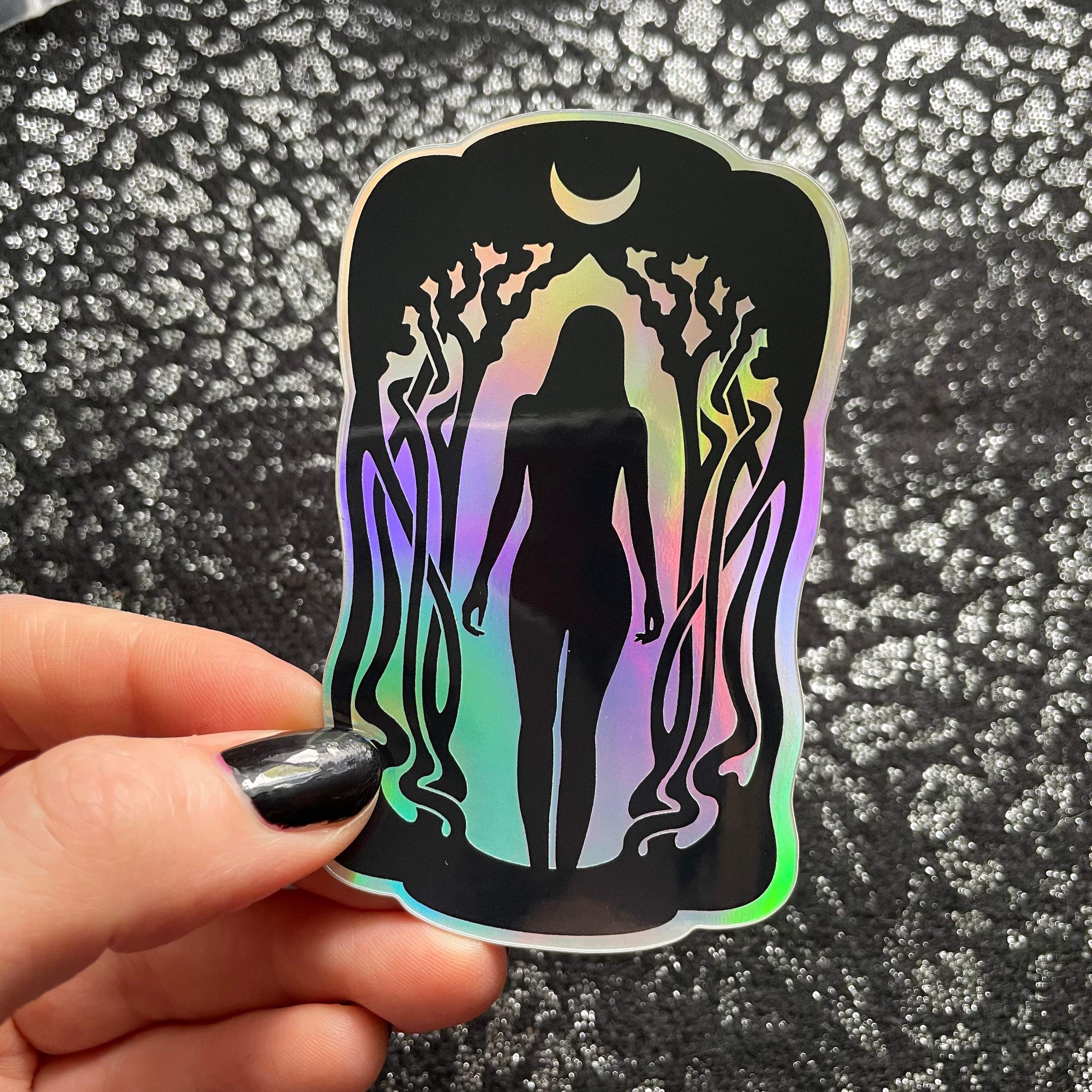 The WITCH Rainbow Holographic Sticker the Vvitch of the Wood - Etsy
