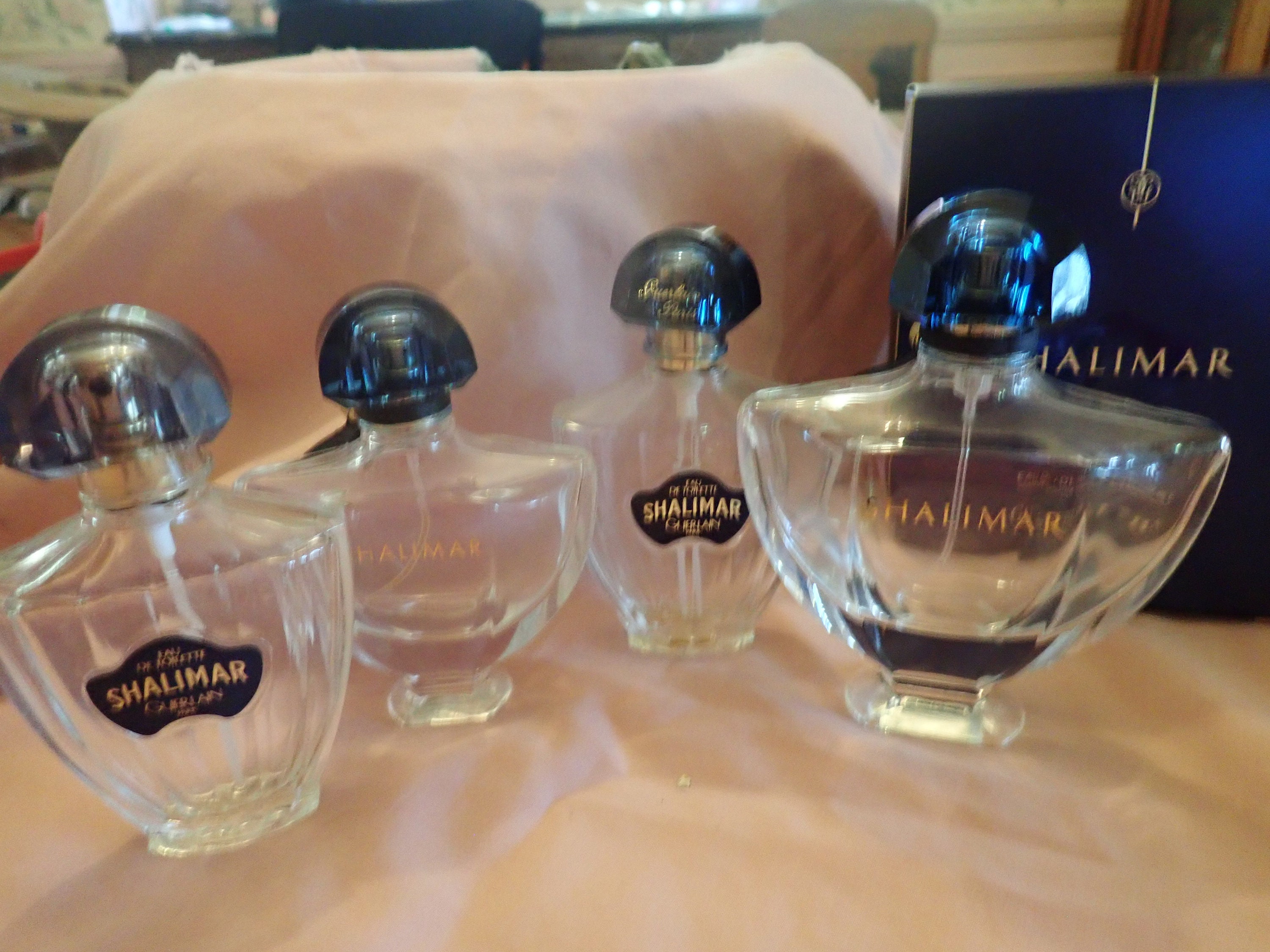 4 Vintage Empty Shalimar Bottles, One Box - Etsy