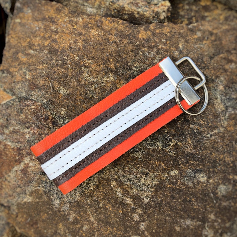 Cleveland Browns Leather Key Ring - Etsy Israel
