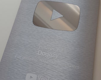 Youtube Plaque - Etsy UK