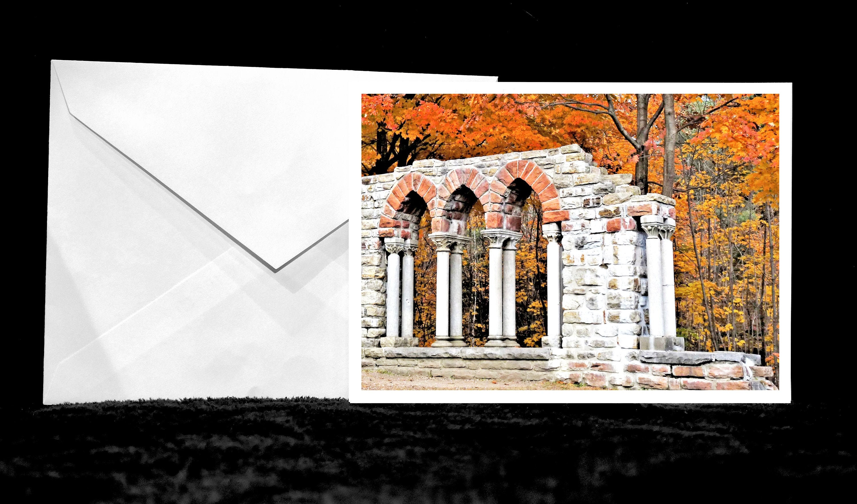 Autumn Ruins-Prints/Card-Mackenzie King Estate Kingsmere | Etsy