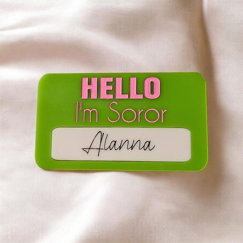 Hi I'm Soror (name) - Etsy