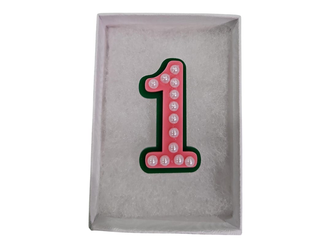 Pearl Number Lapel Pins - Etsy