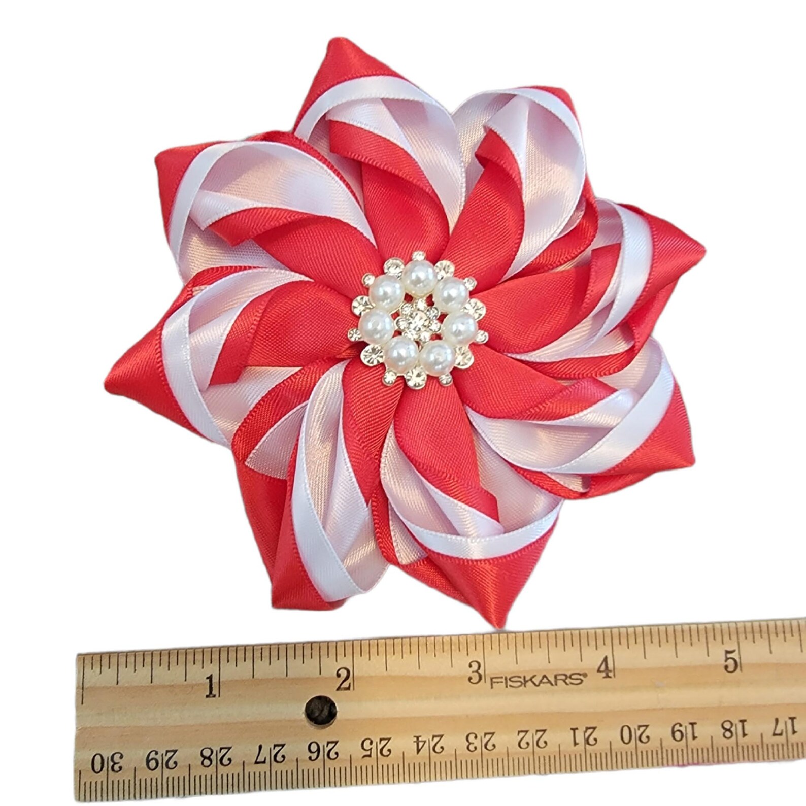 Red and White Corsage - Etsy