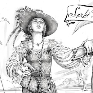 sabrina pirate fairy coloring pages