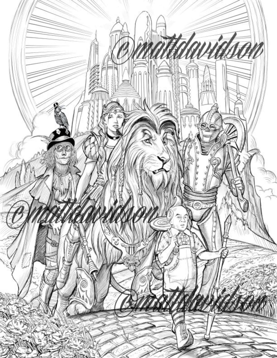 Coloring Pages Adult Coloring Steampunk Coloring Page - Etsy