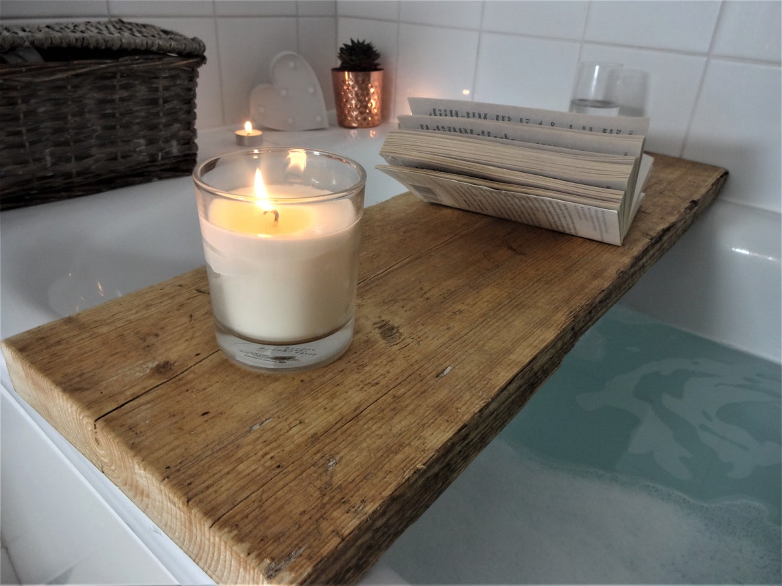 Wooden Scaffold Board Bath Tray Bath Caddy/Bath Shelf/Bath | Etsy
