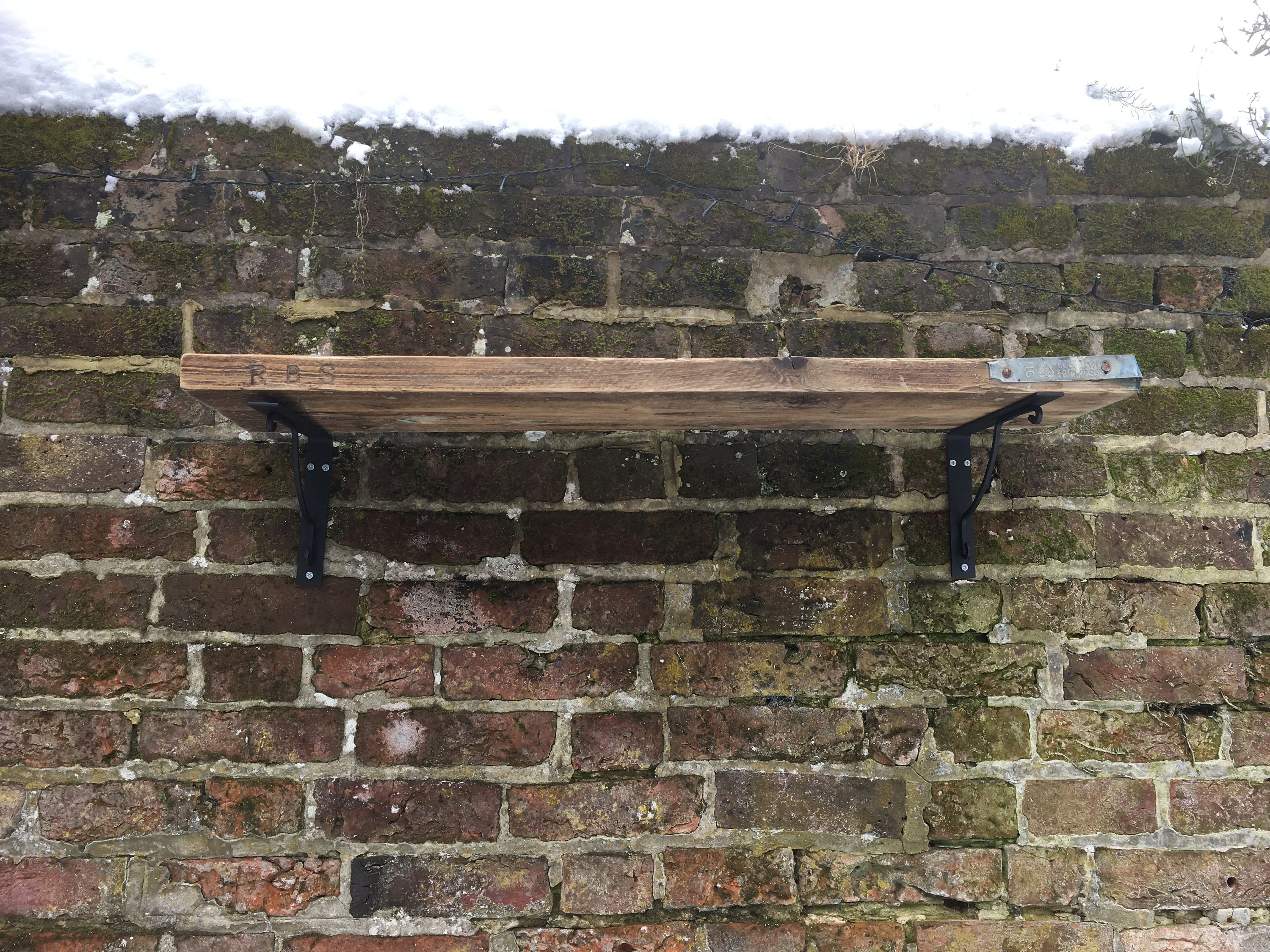 Rustic Scaffold Board Shelving Using Reclaimed Scaffold | Etsy UK