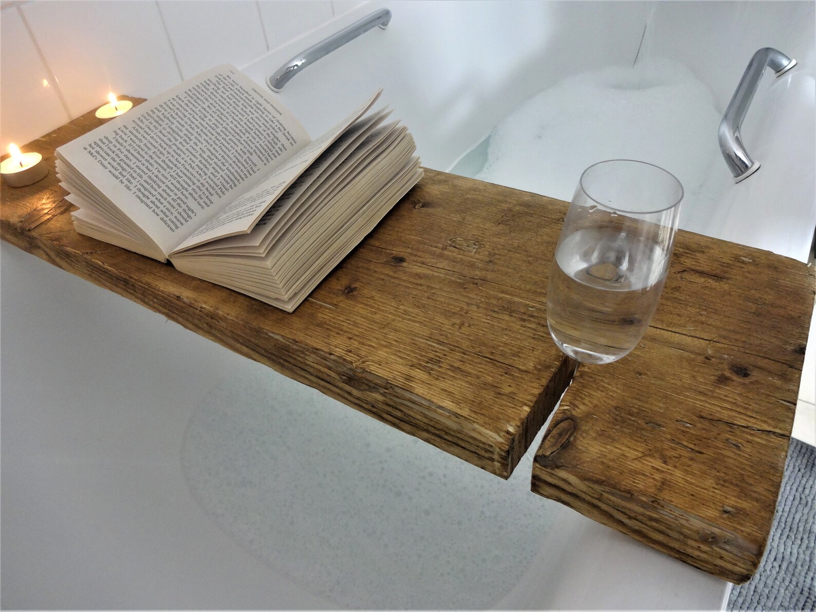 Wooden Scaffold Board Bath Tray Bath Caddy/bath Shelf/bath | Etsy UK