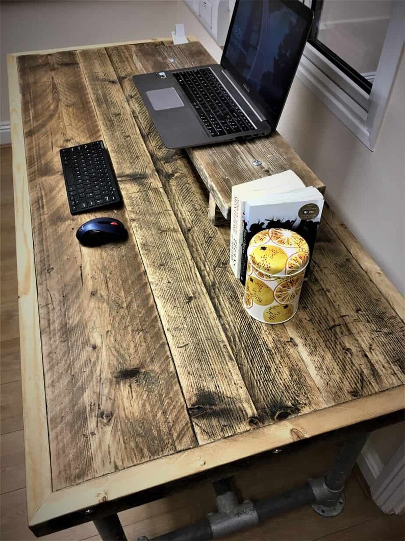 Ashwood Desk Rustic Desk Office Desk Custom Made From | Etsy