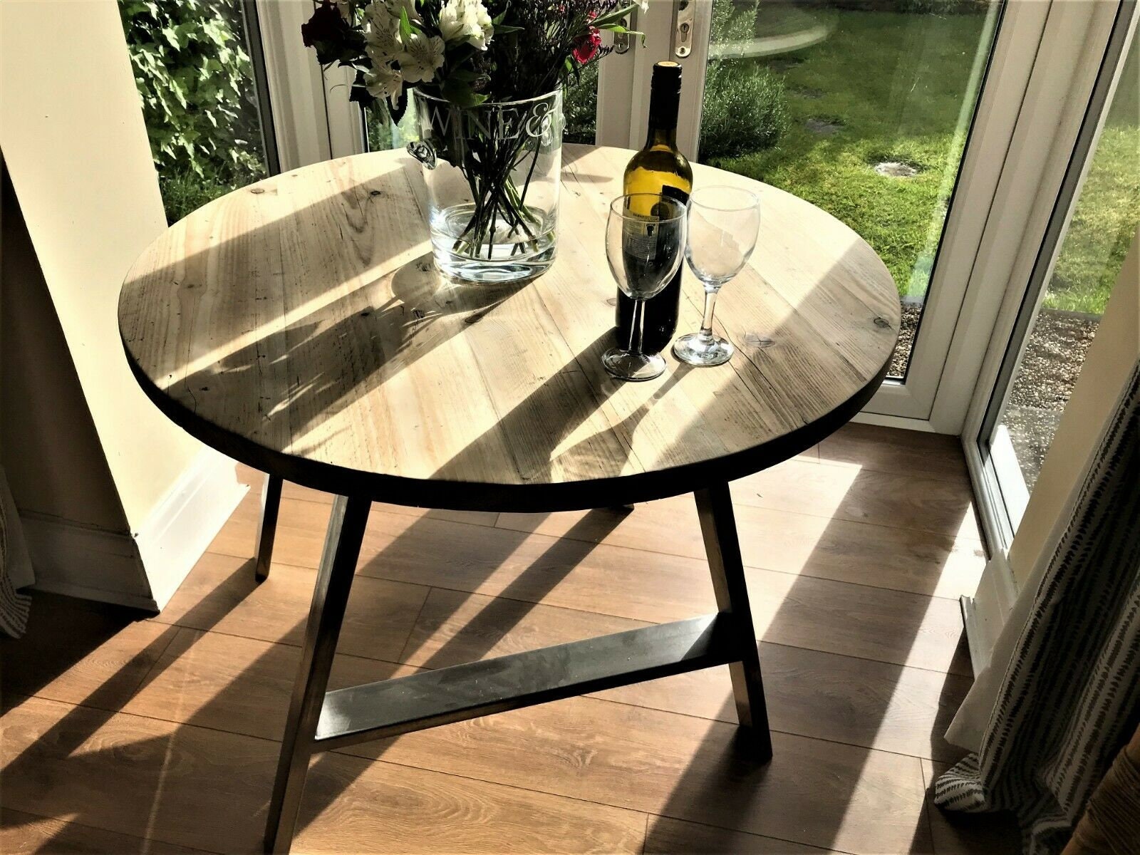 Circular Round Table Custom Made Reclaimed Scaffold Boards - Etsy