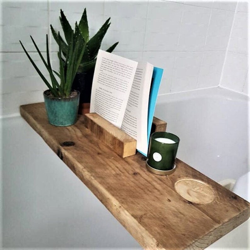 Wooden Scaffold Board Bath Tray Bath Caddy/bath Shelf/bath - Etsy