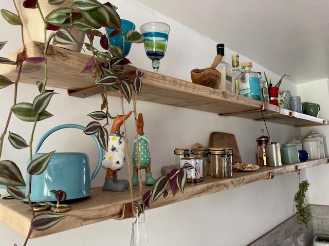 Rustic Scaffold Board Shelving Using Reclaimed Scaffold Boards. These ...
