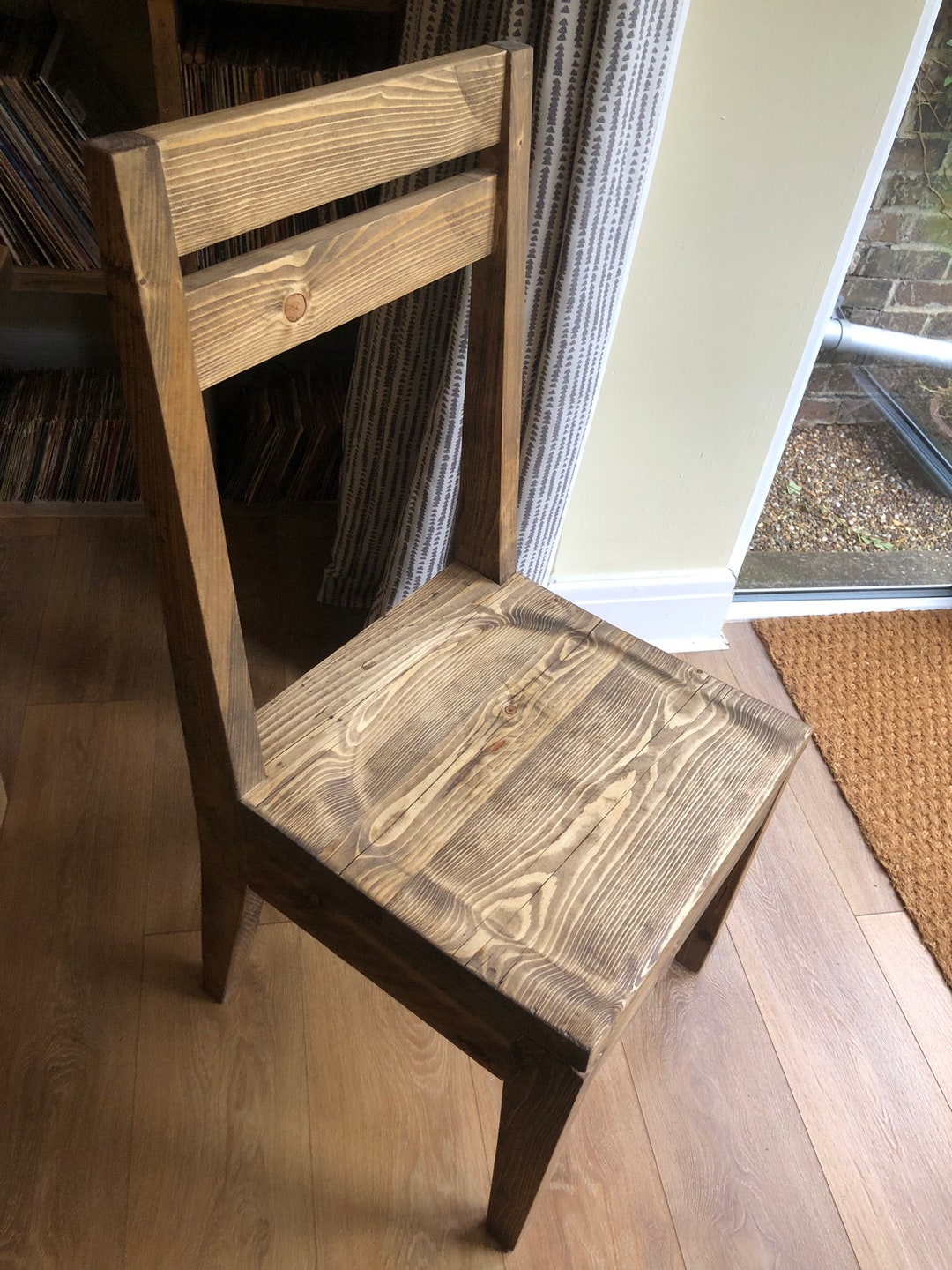 Reclaimed Dining Chair Set Rustic Seating Scaffold Board - Etsy