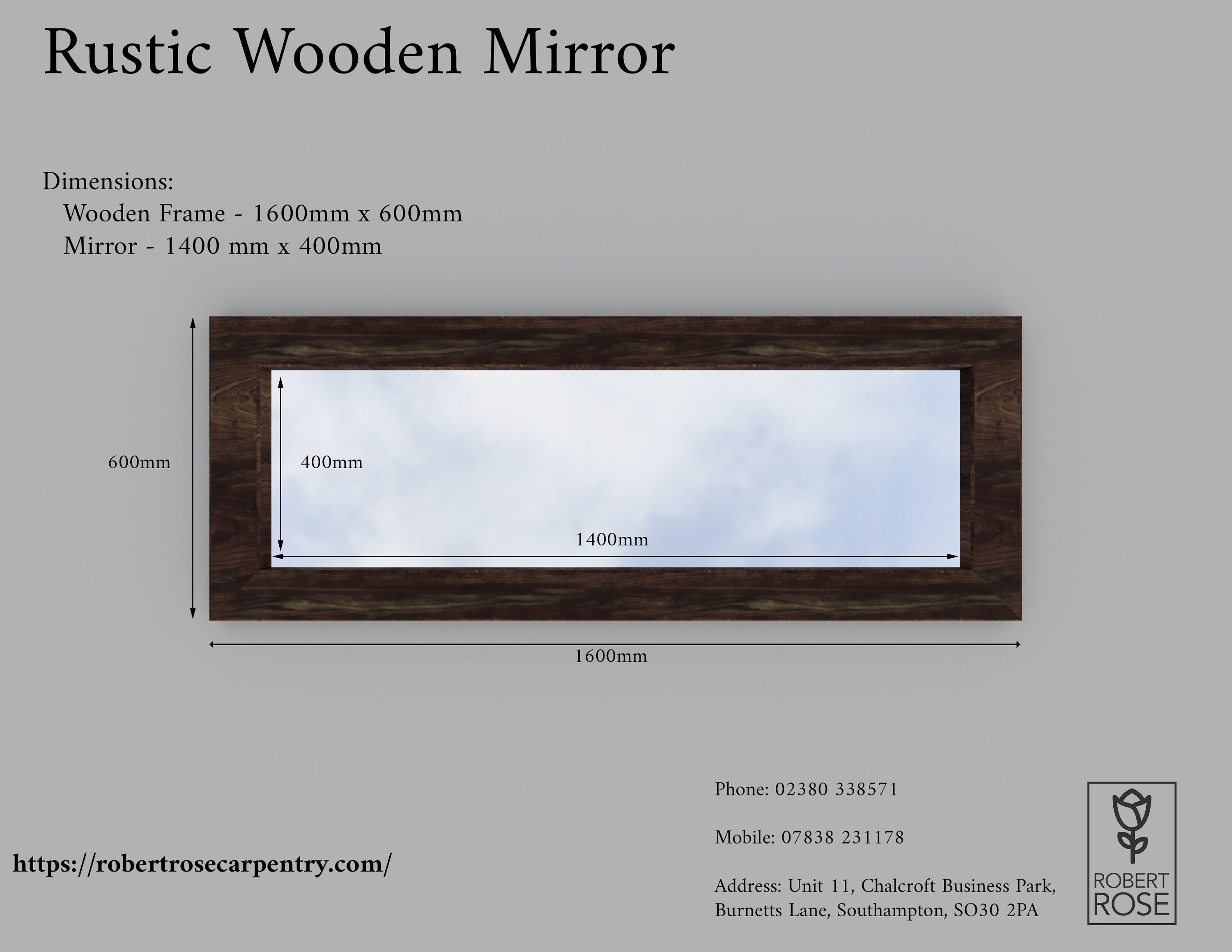 Rustic Wooden Mirror Recycled Industrial Mirror Reclaimed - Etsy UK