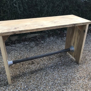 Reclaimed Console Table | Wooden Side Table | Made From Scaffold Boards ...