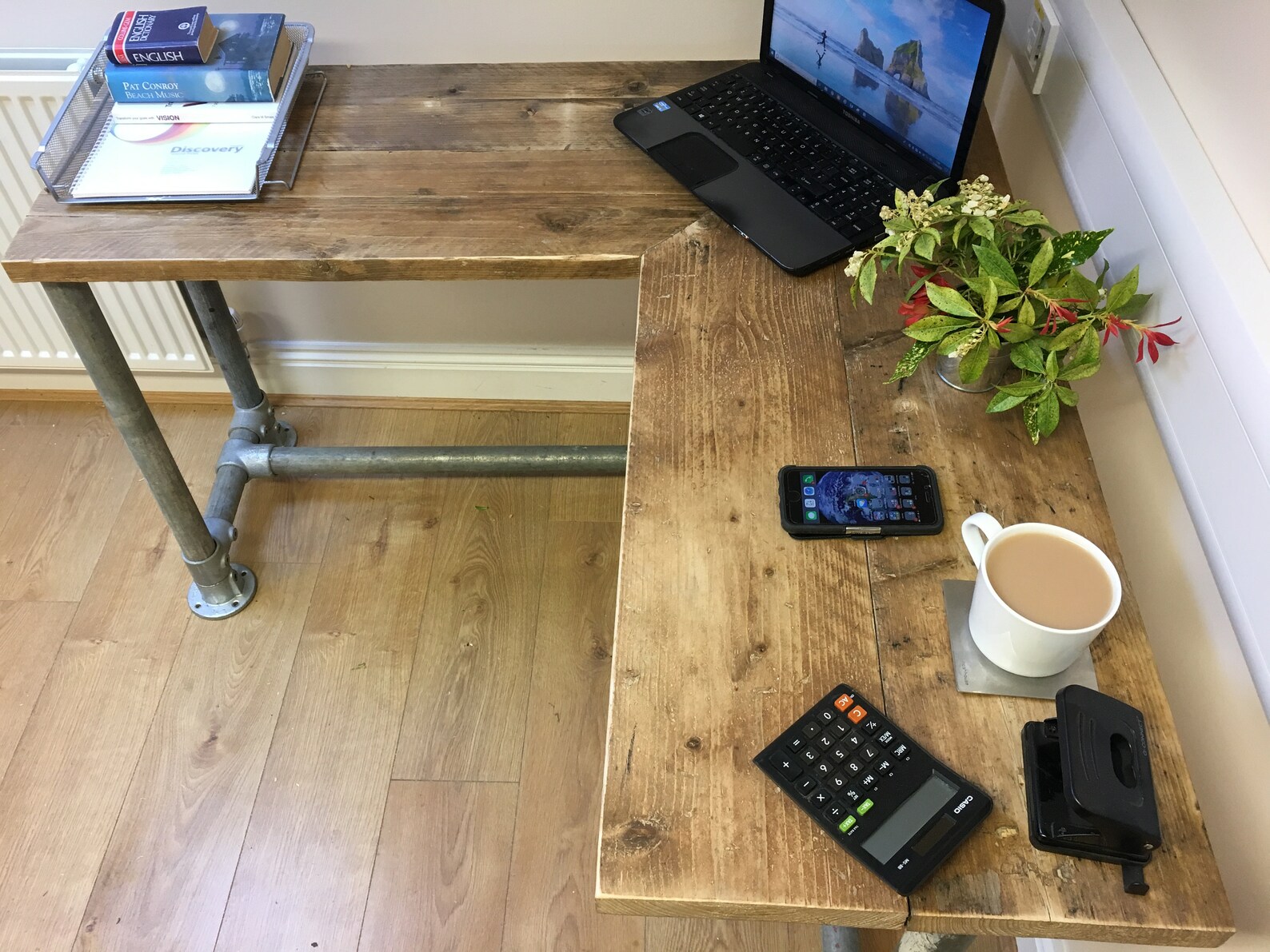 Corner Office Desk Two Board Custom Made Corner Desk From - Etsy UK