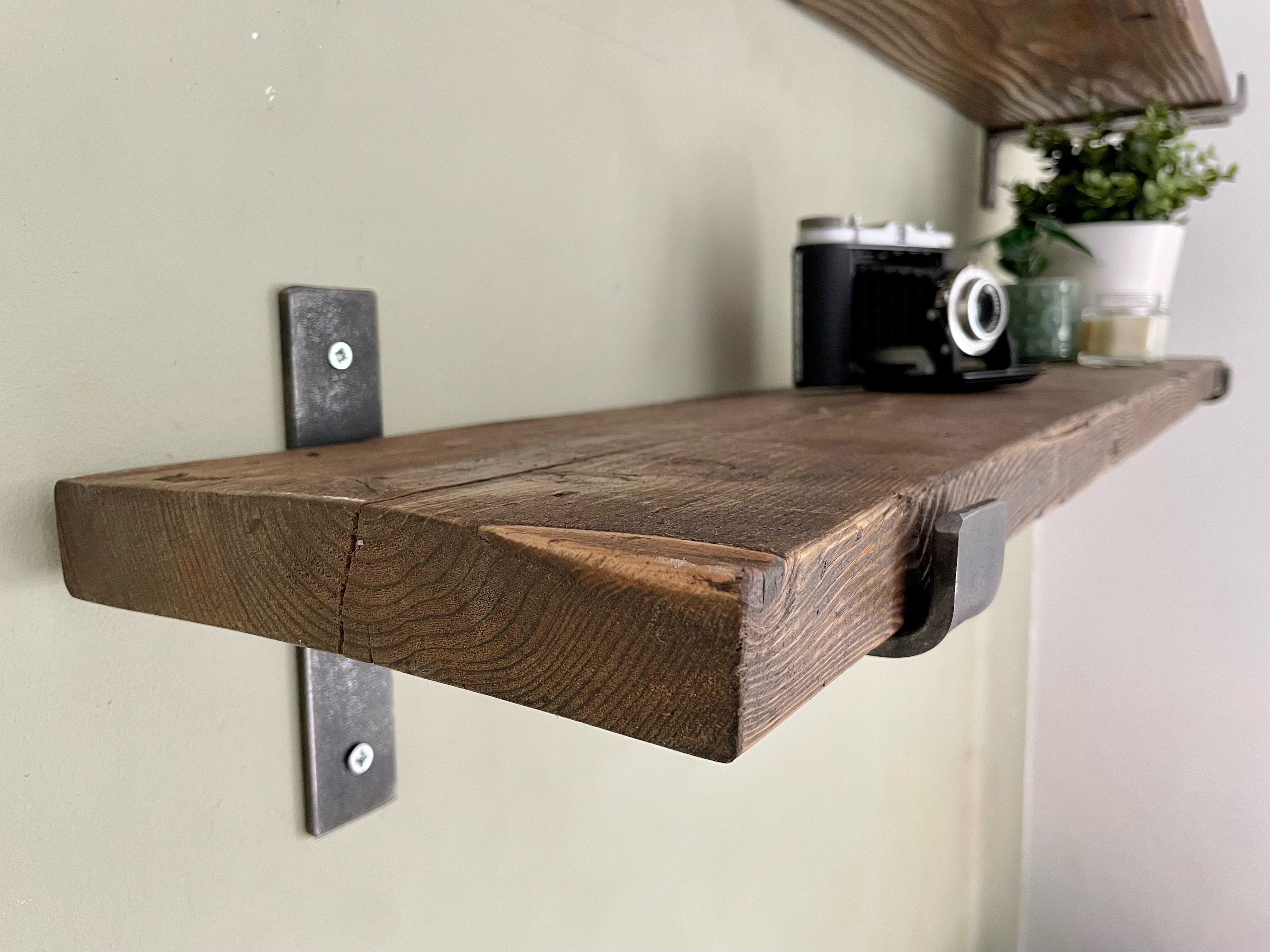 Rustic Scaffold Board Shelving Using Reclaimed Scaffold Boards. These ...