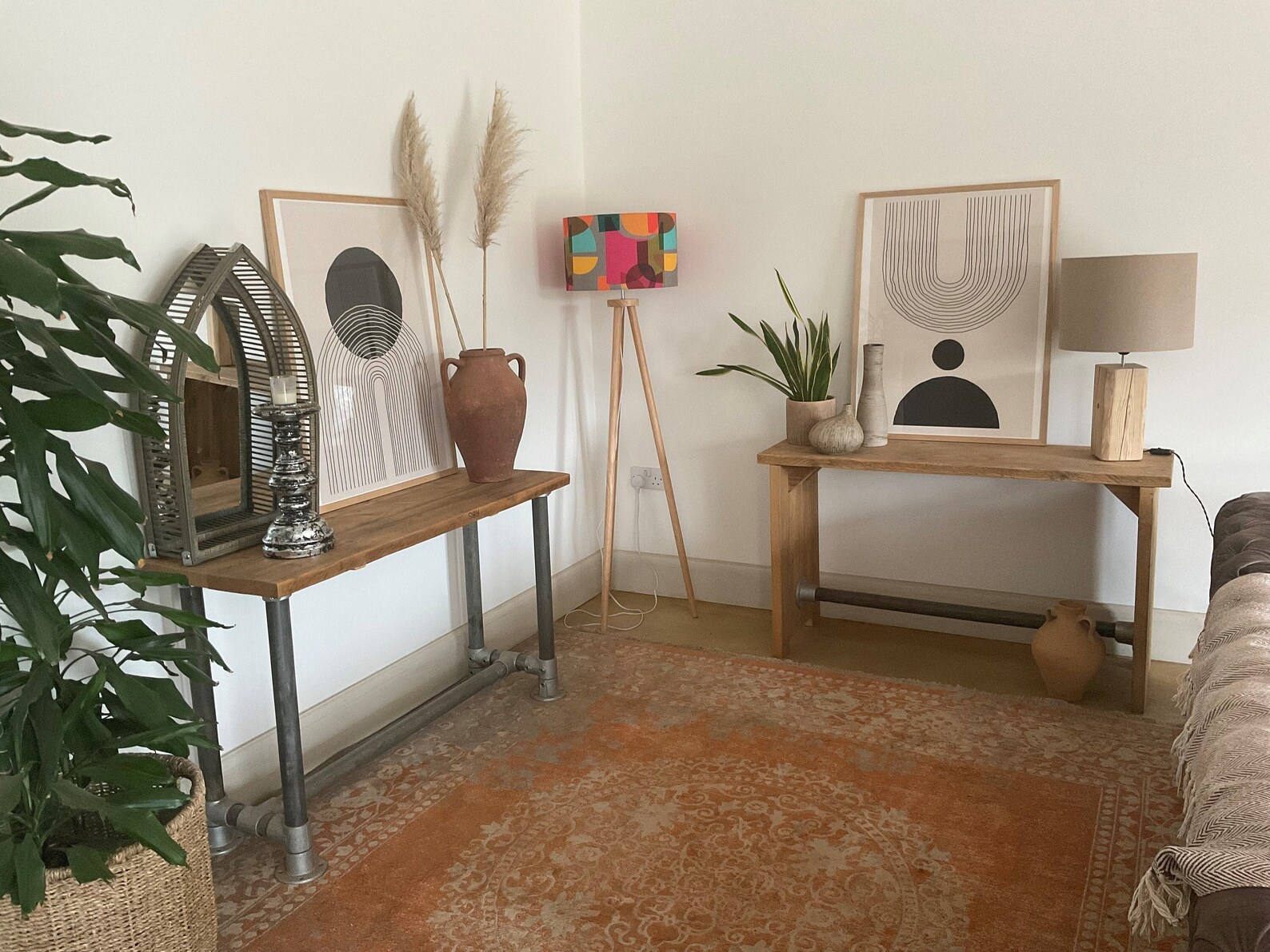 Reclaimed Console Table | Wooden Side Table | Made From Scaffold Boards ...