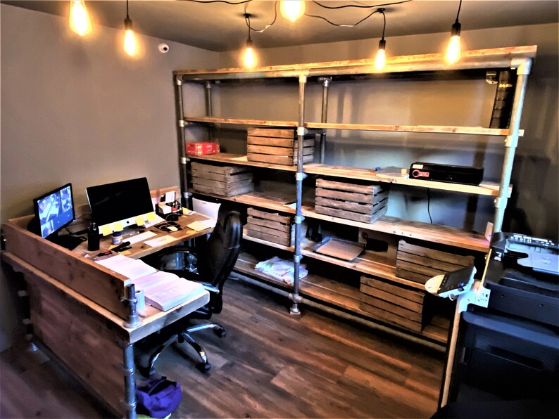 Shelving unit Cupboard Office Storage Unit Using | Etsy