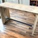 Reclaimed Console Table | Wooden Side Table | Made From Scaffold Boards ...