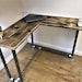 Standing Corner Desk, Bar Desk, Office Desk, Custom Made From Reclaimed ...