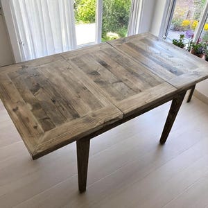 Extendable Dining Table | Reclaimed Wood | THE MITRE - Etsy