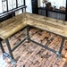 Standing Corner Desk, Bar Desk, Office Desk, Custom Made From Reclaimed ...