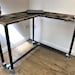 Standing Corner Desk, Bar Desk, Office Desk, Custom Made From Reclaimed ...
